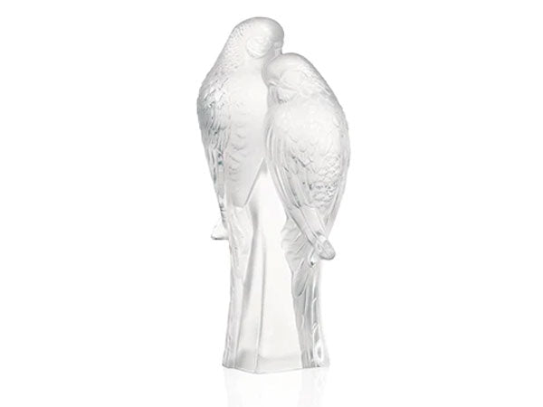Lalique Two Parakeets Figure - Clear | The Chinashop®