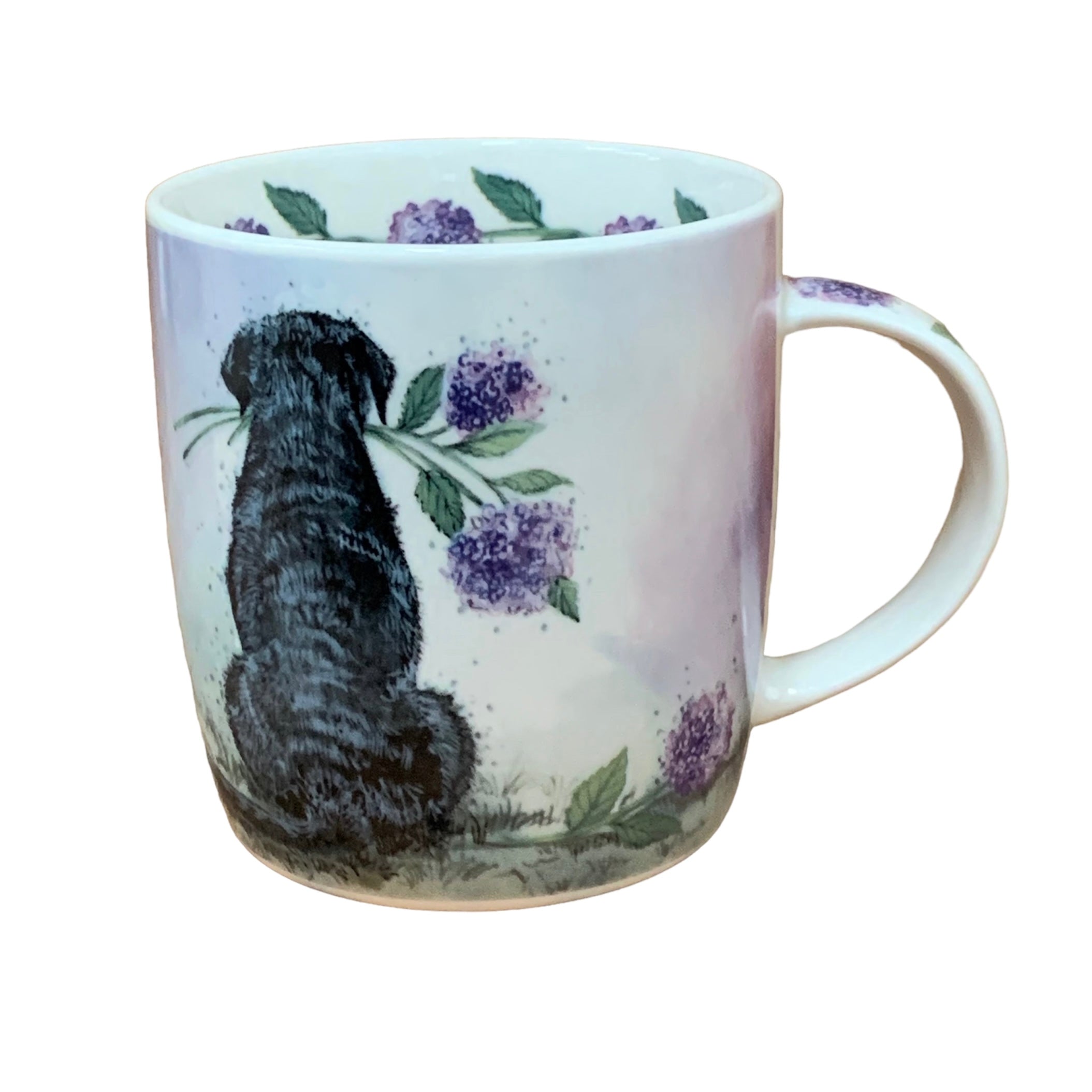 Alex Clark Labrador & Hydrangeas Mug | The Chinashop®